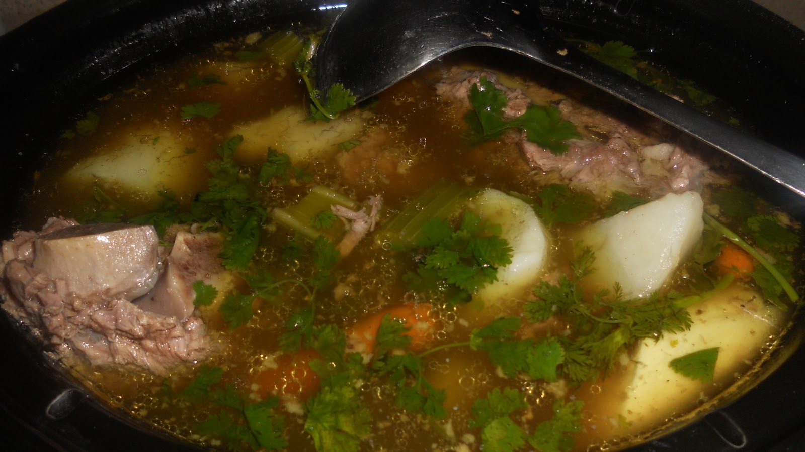 My Haitian Kitchen: Long Day, then have some bouyon!