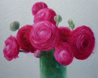Drawings & Paintings by Jonathan Aller: "Ranunculus"