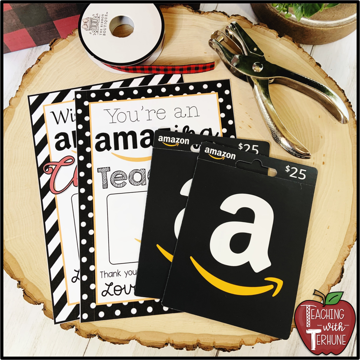 Teaching With Terhune: Amazon Gift Tag for Teacher Christmas Gift and ...