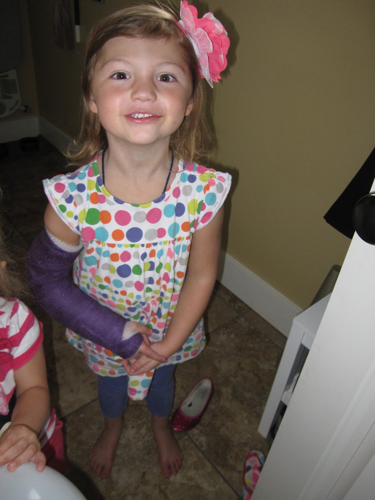 Kira and Kit's little world.: Purple cast.