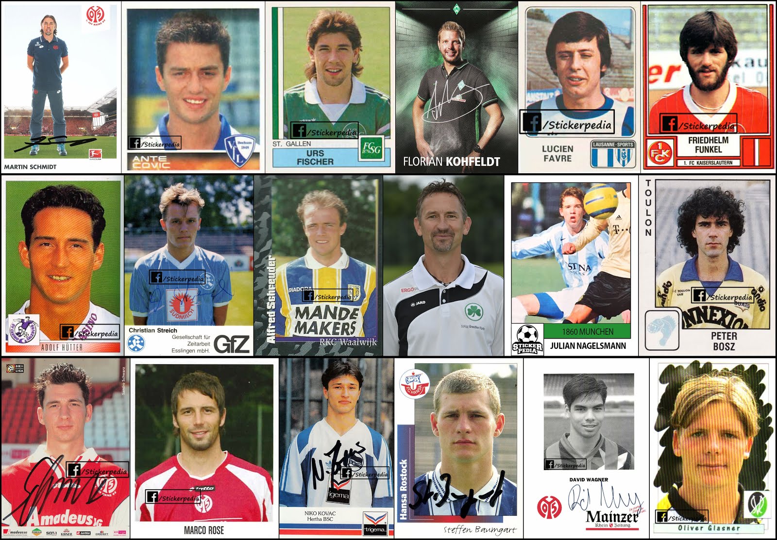 BUNDESLIGA 2019/20 MANAGERS DURING THEIR PLAYING DAYS