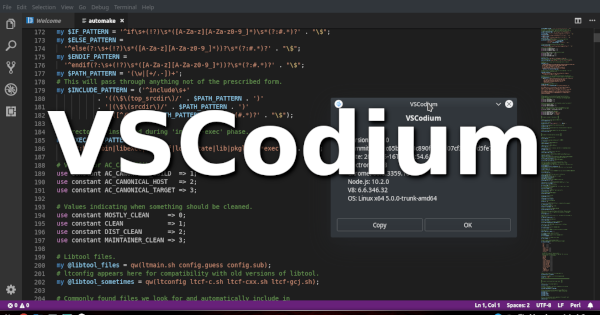 Vscodium Un Fork De Visual Studio Code 100 Open Source
