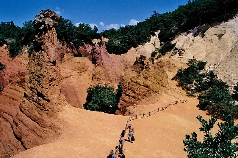 France Travel Ideas: The Red Rock village of Roussillon.