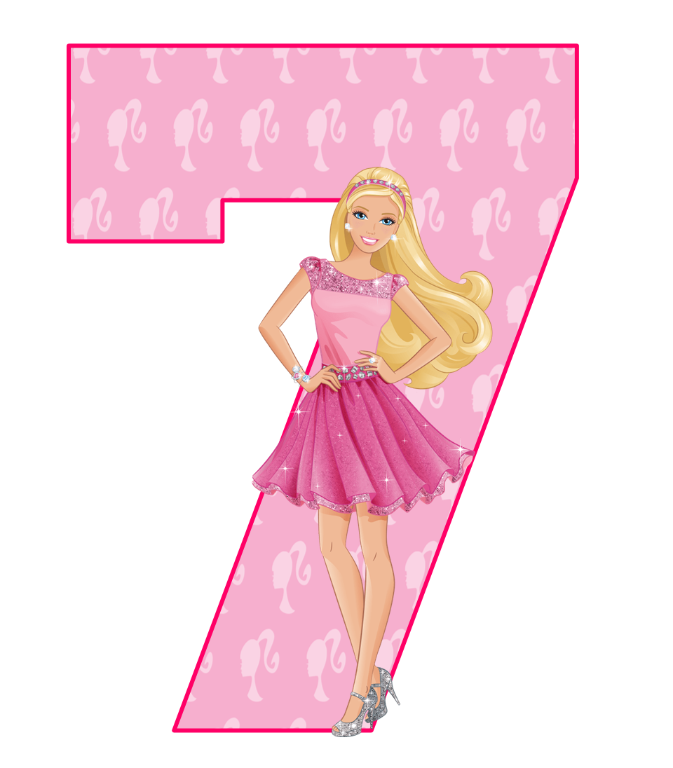 Kits imprimibles gratis : Números Barbie