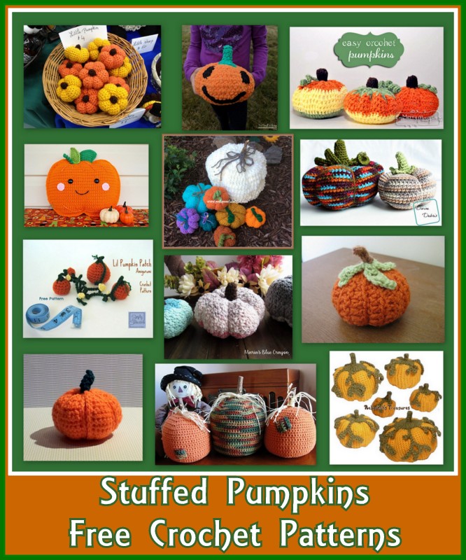 Posh Pooch Designs : Stuffed Pumpkins Free Crochet Pattern Collection ...
