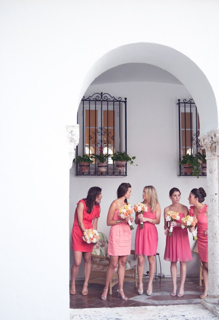 the babushka ballerina: The Ombre Effect: Bridesmaids with a Difference