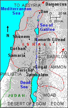 KEY PLACES IN 2 KINGS