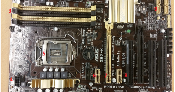 Emolevyn liitännät