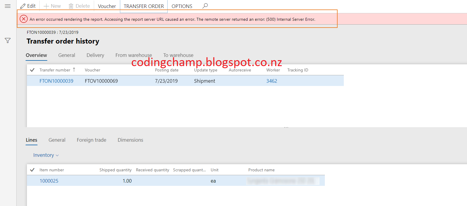 Coding Champ An Error Occurred Rendering The Report Accessing The Report Server Url Caused An