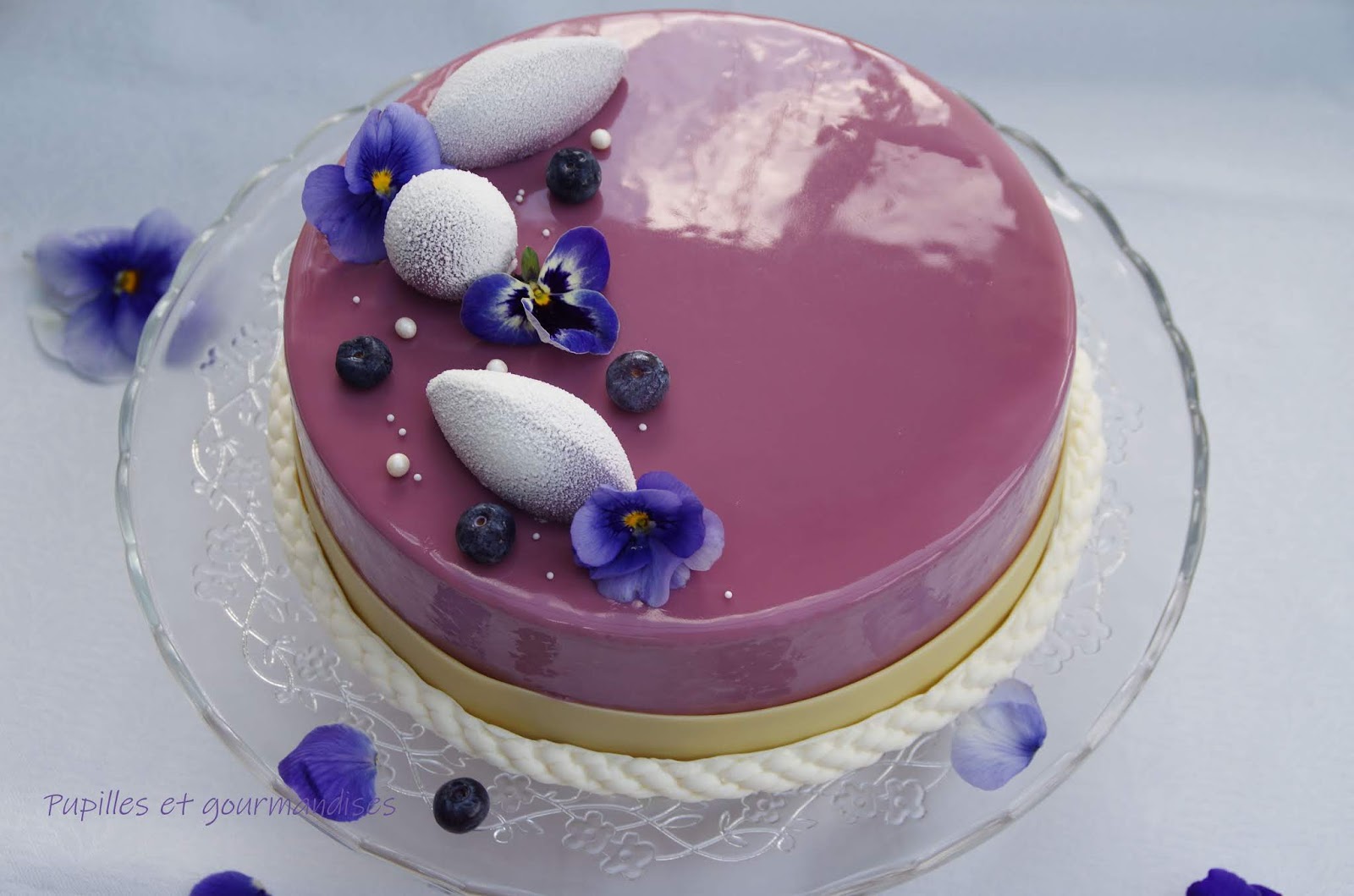 Entremet à la myrtille