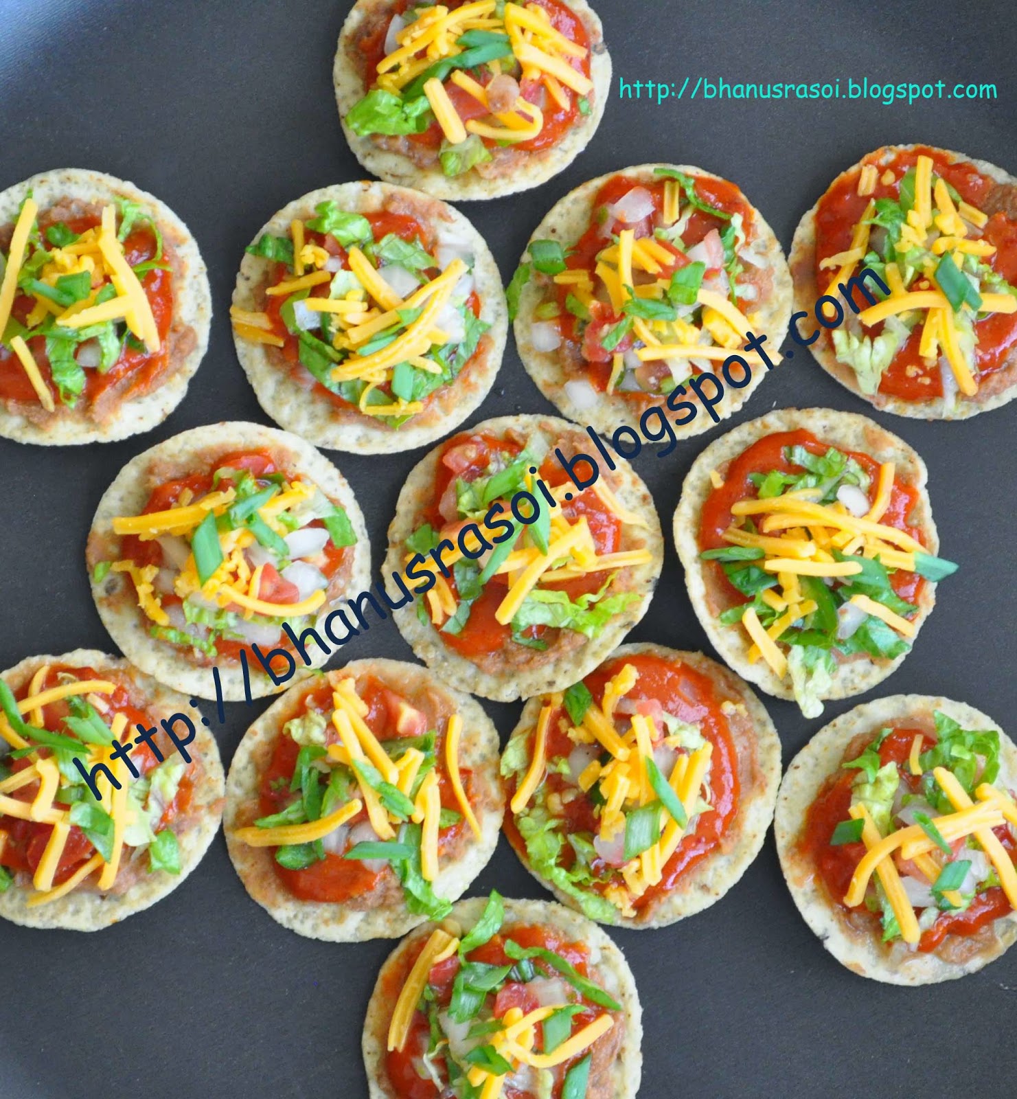Bhanu's Rasoi-A Little Spice of Heaven: MINI TOSTADAS