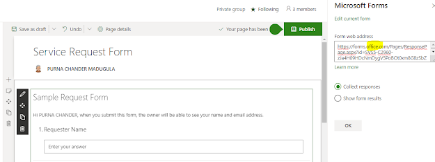Purna's MORE SHAREPOINTS : Error in displaying Microsoft Forms in Forms Webpart on a SharePoint ...