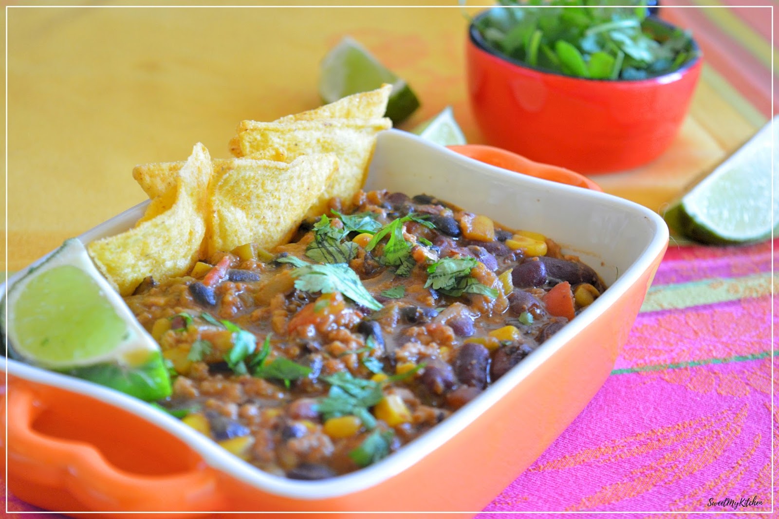 Sweet my Kitchen: Chilli mexicano de carne e feijão