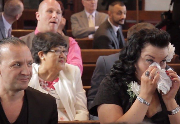 Bride Sees Unexpected Wedding Guest And Breaks Into Tears