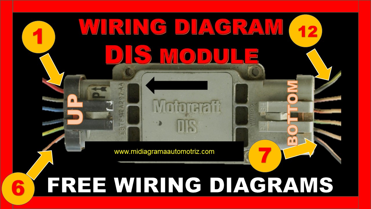 WIRING DIAGRAM DIS MODULE FORD 2.3 MUSTANG AND RANGER || PINOUTS DIS ...