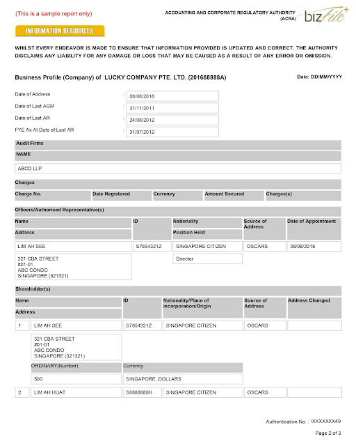 Since 2017: 싱가포르에서 사업하기 (1) - 사업자등록증 (Bizfile) 보는 방법