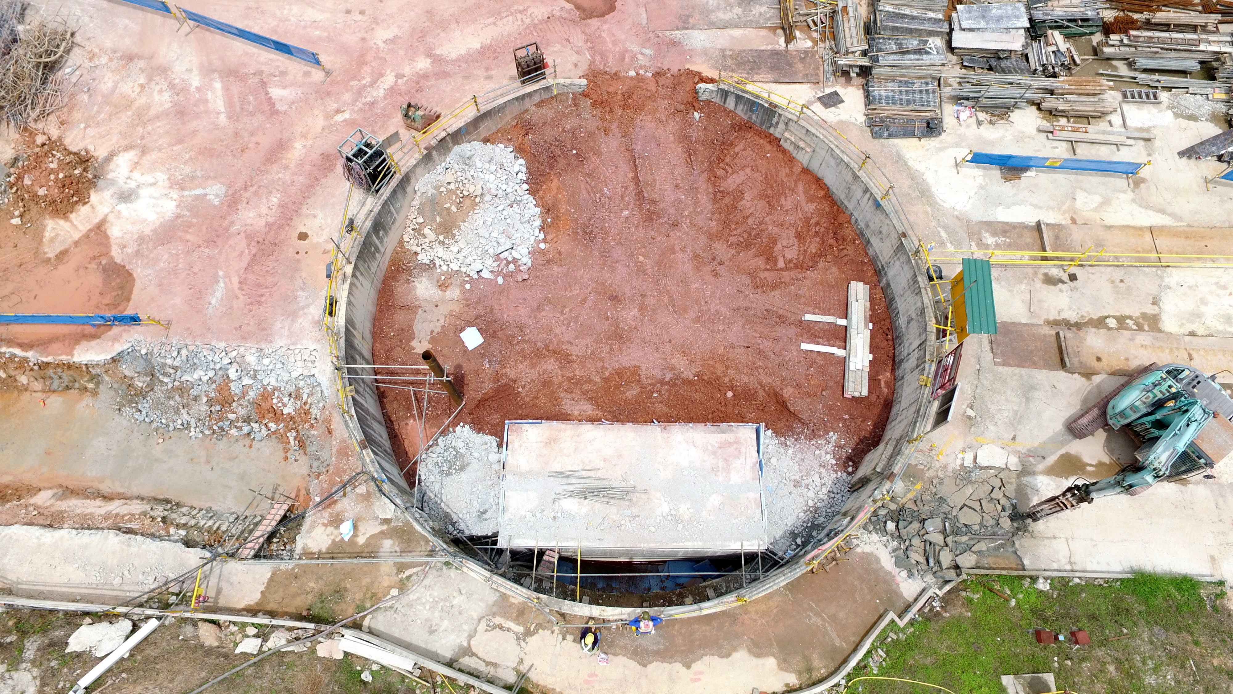 Thomson Line Construction: Launch Shafts Backfill