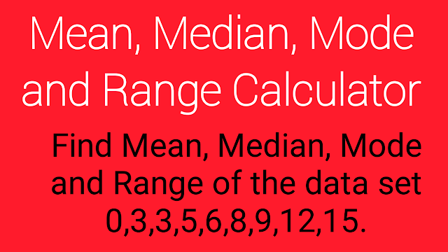 Mean Median Mode And Range Calculator BZU SCIENCE Mean Median Mode And Range Calculator BZU SCIENCE