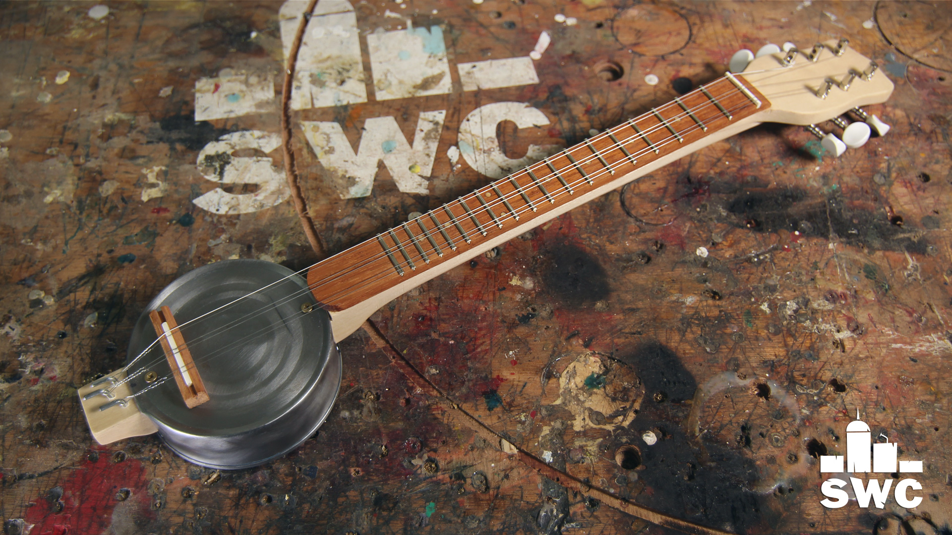 scrap wood city: How to make a tin can baglama ( mini bouzouki )