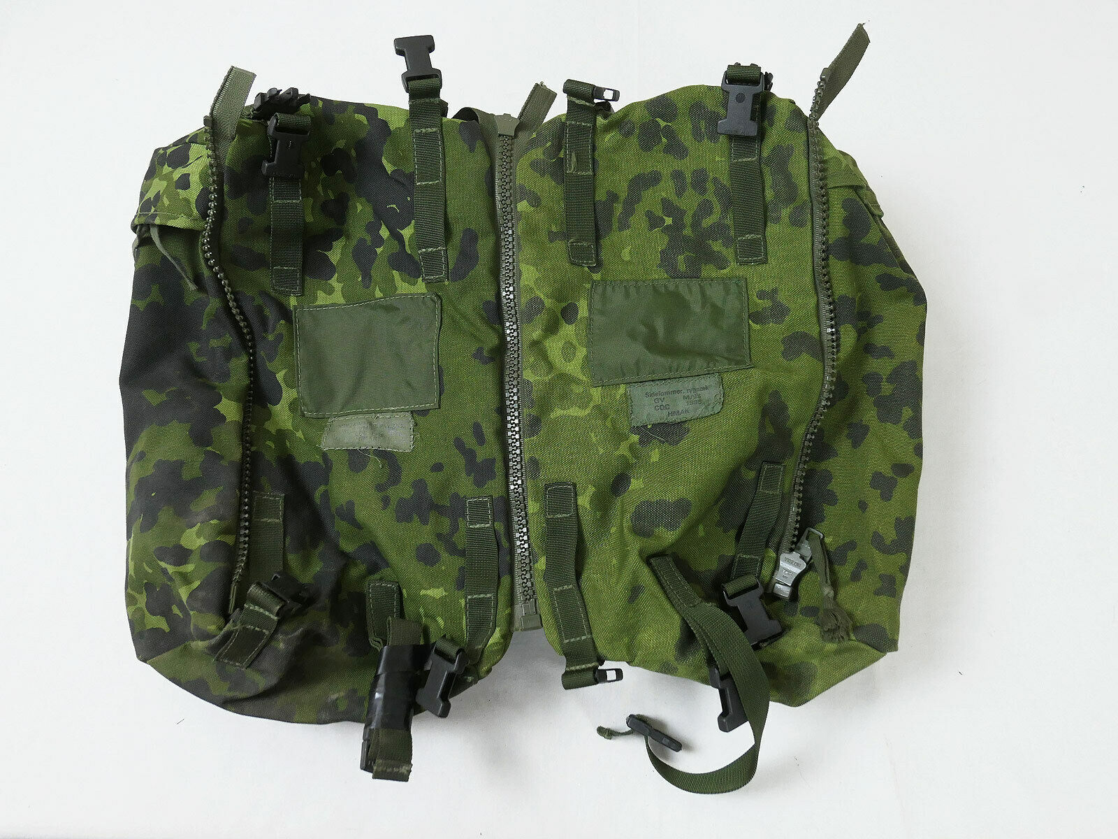 Webbingbabel: Danish Army M84 Camouflage Green Flecktarn M/96 Side Pockets