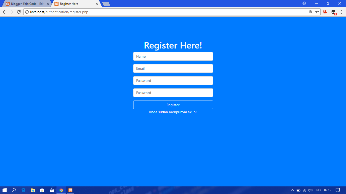 Cara Membuat Form Login dan Form Register Dengan Menggunakan PHP OOP ...