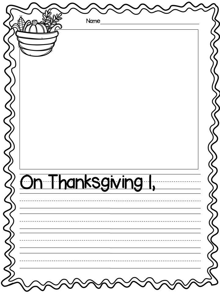 My Thanksgiving Writing Activity | Live, Laugh, I LOVE Kindergarten
