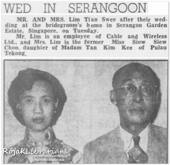 Yeo Besar Neo nee Mrs. Lim Tian Swee (Bukit Brown)