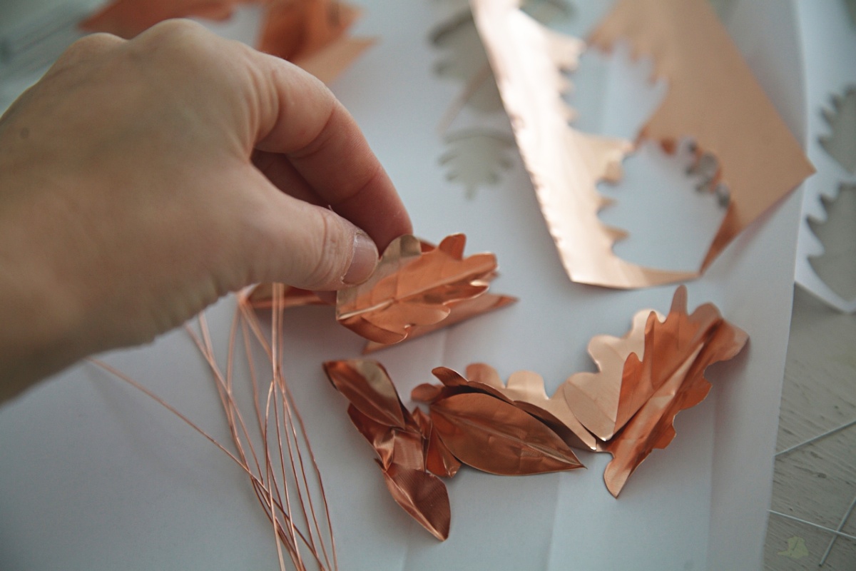 paper and copper leaves | J o u r n a l