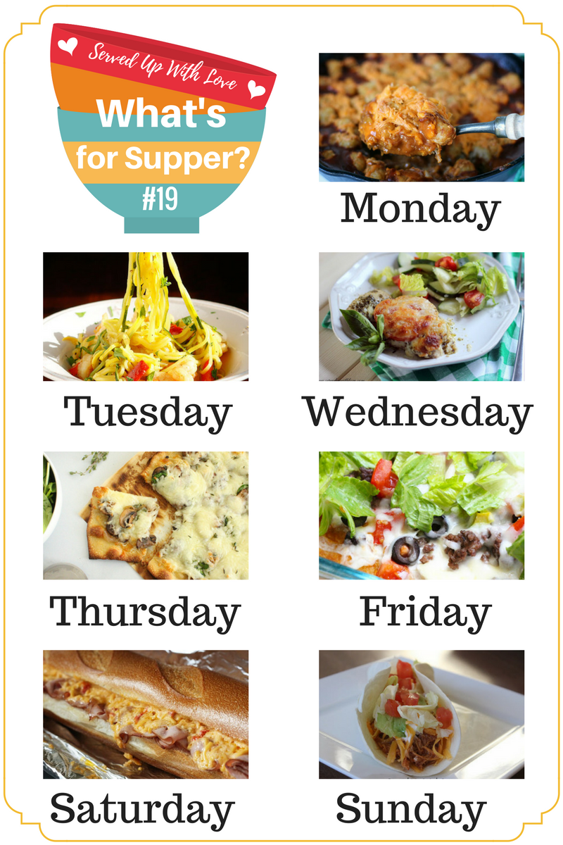 Easy Taco Pizza at What's for Supper Sunday #19 | Served Up With Love