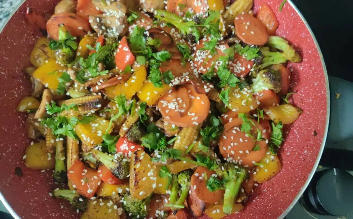 Sautéed Mix Veg Starter | 15 mins Healthy Snack Recipe to eat as a ...