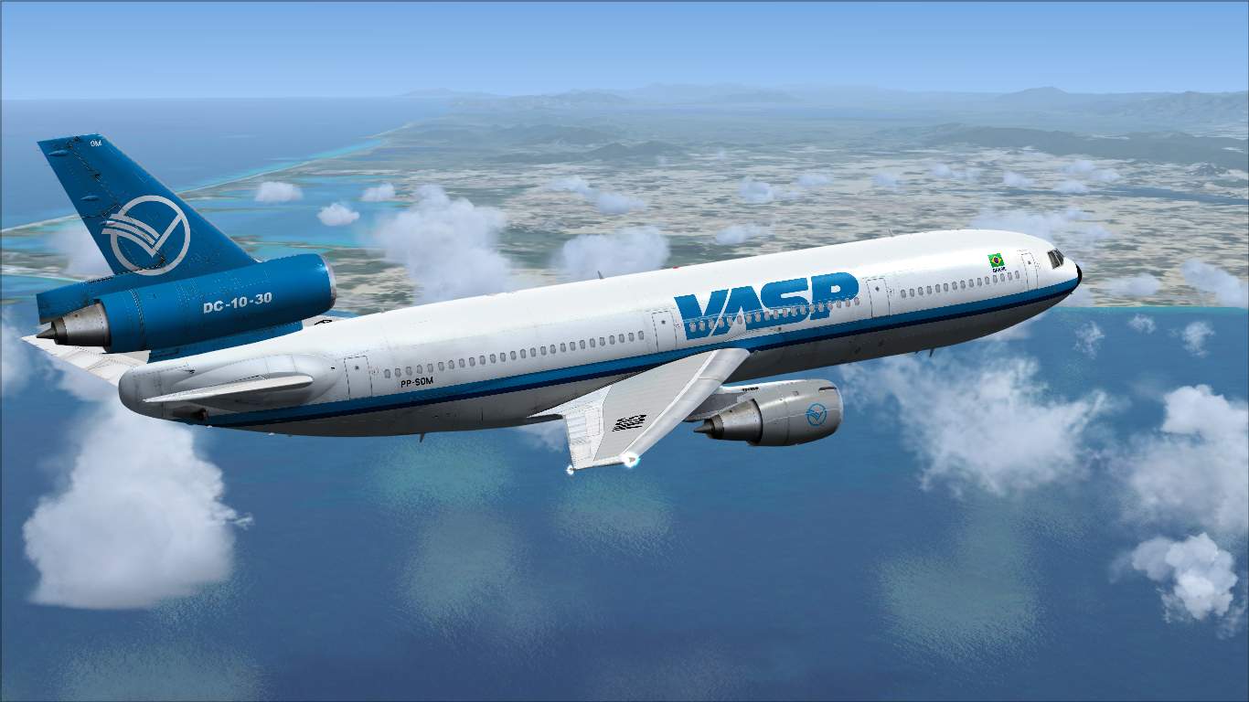 Texturas Brasileiras: Vasp PP-SOM McDonnell-Douglas DC-10-30