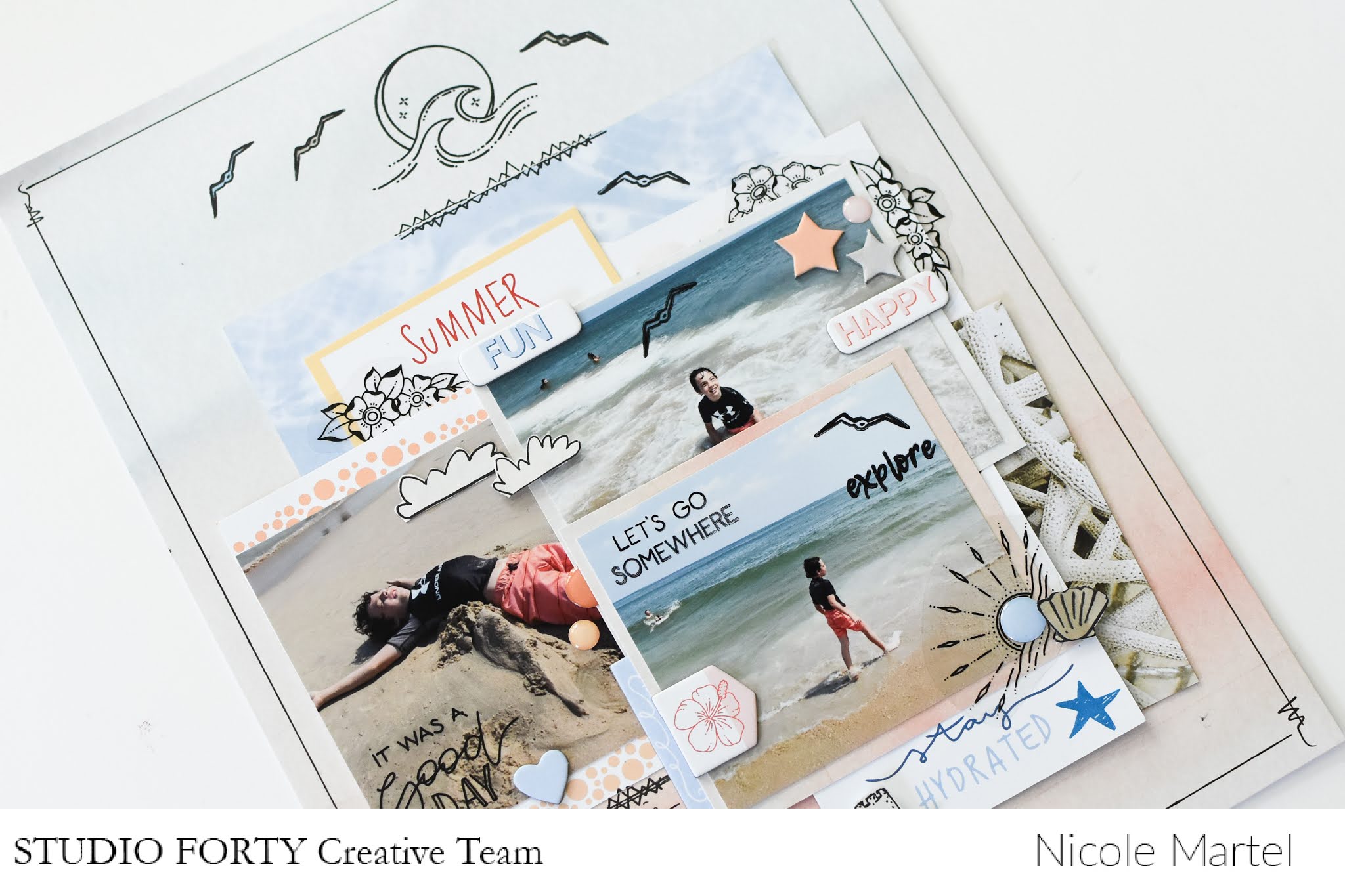 Lazy Days Layouts/Nicole Martel - StudioForty