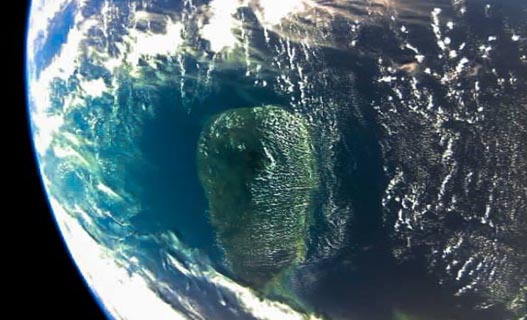 The first success of Nepali satellite Nepsat1, images sent from space