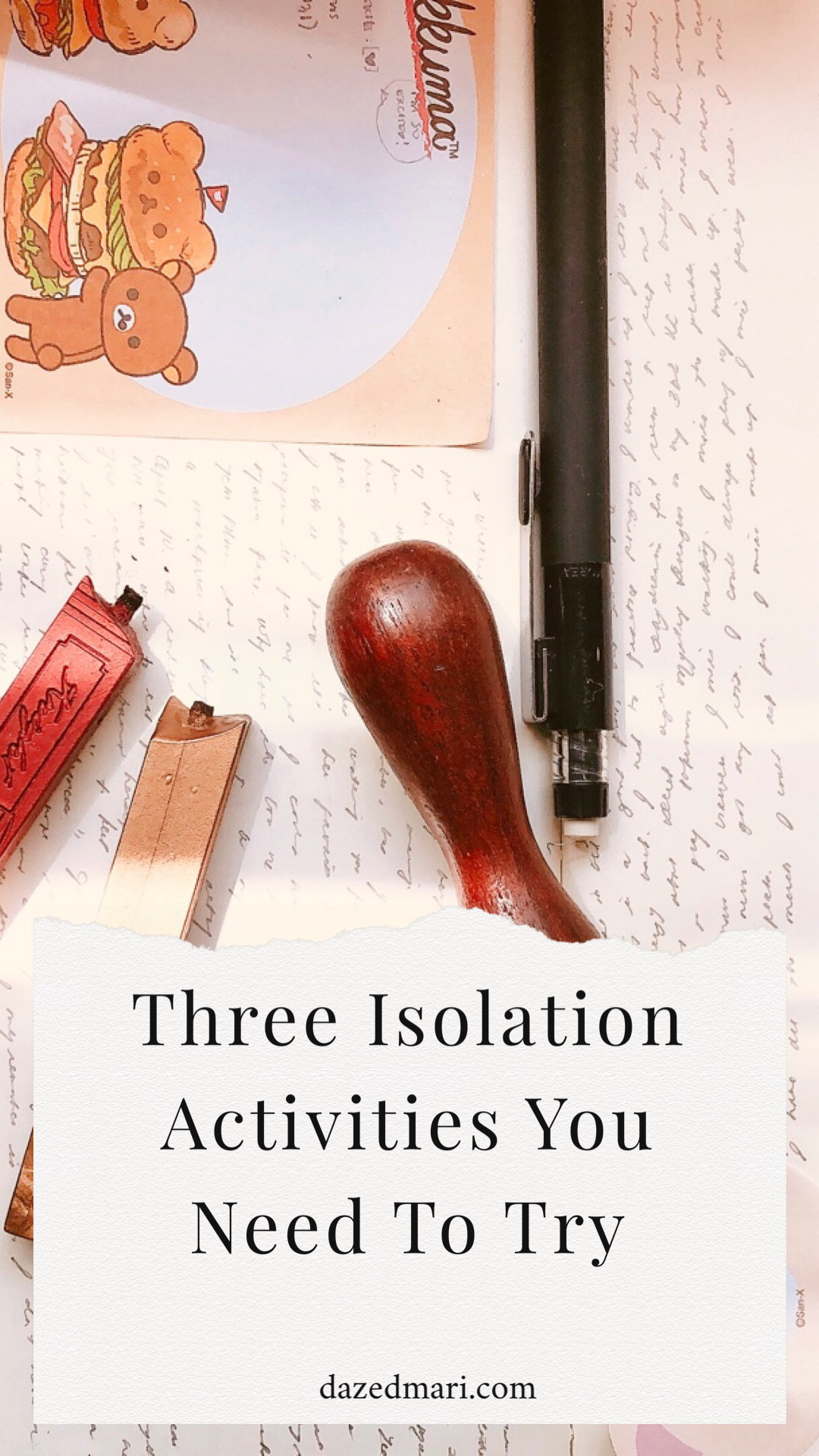 Three Self-Isolation Activities You Need To Try | Dazed Mari