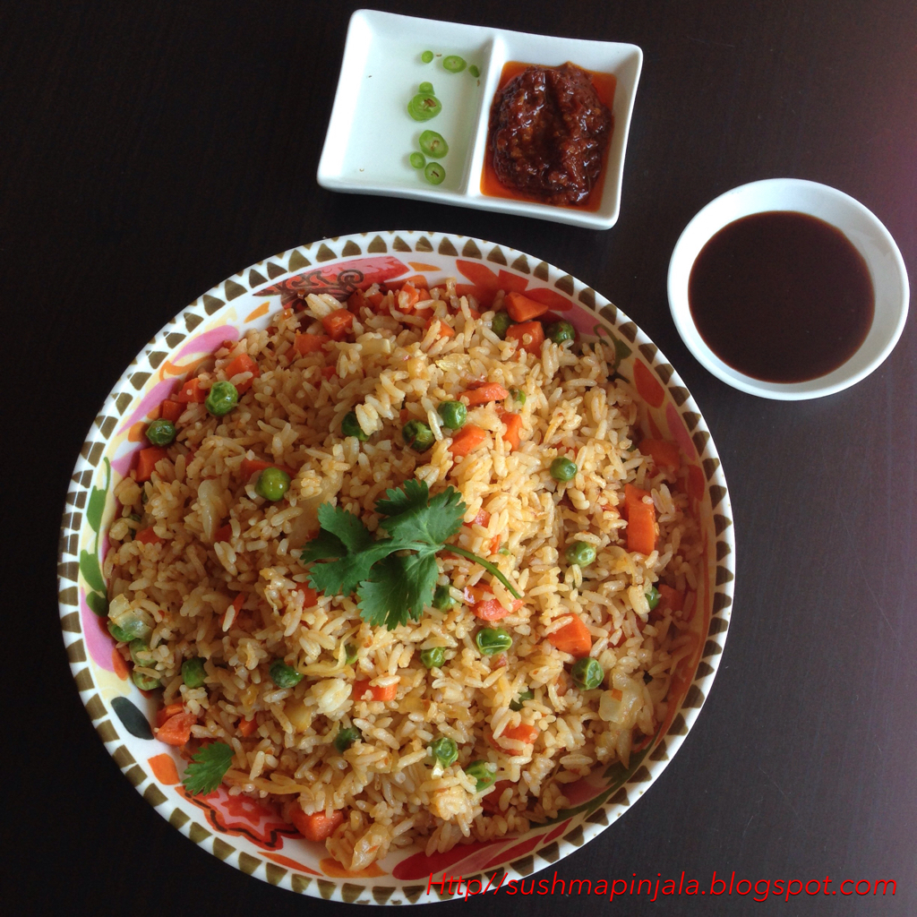 Schezwan Veg Fried Rice - From Sushma's Kitchen