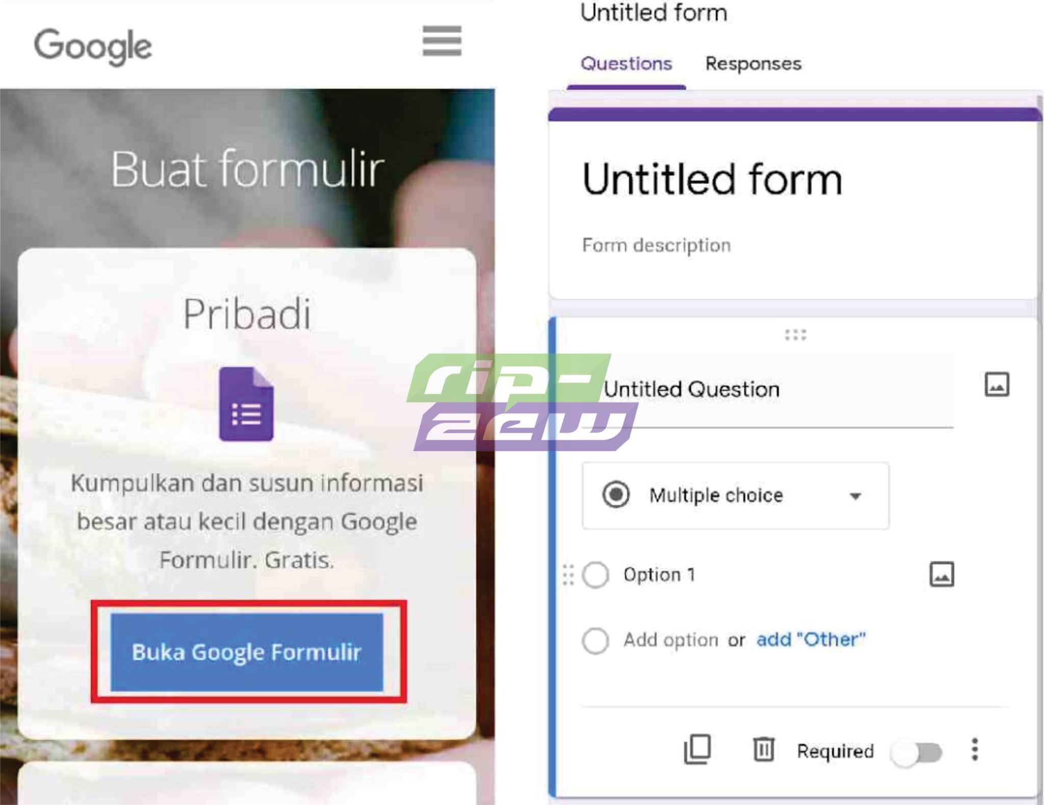 Cara Membuat Absensi Online dengan Google Form (Mudah) - ripzew ... Cara Membuat Absensi Online dengan Google Form (Mudah) - ripzew ...