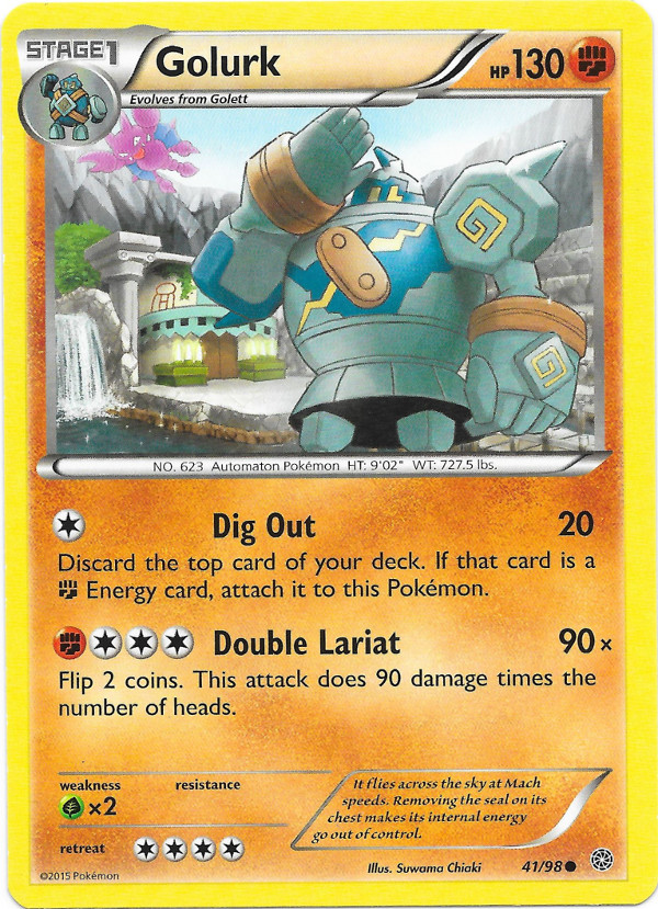 Golurk 41/98 -- Ancient Origins Pokemon Card Review | PrimetimePokemon ...