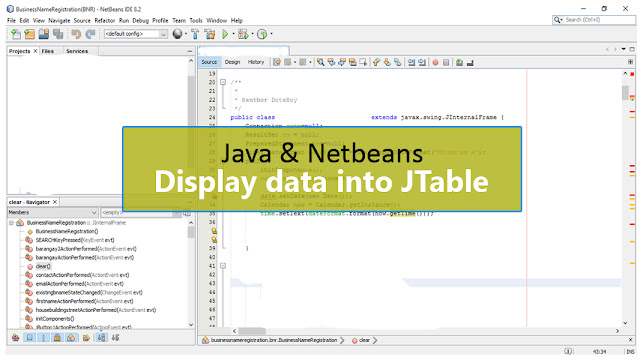 Load Data From Mysql To Jtable In Java Using Netbeans