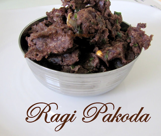 Ragi Pakoda | Millet Fritters |Nithya's Nalabagam
