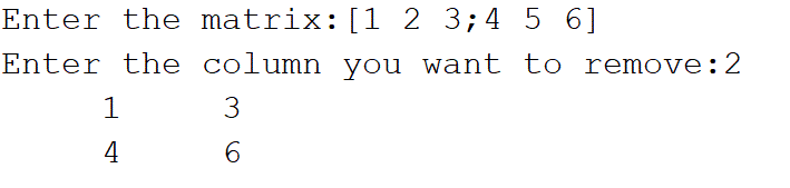 Column Removal - MATLAB Programming