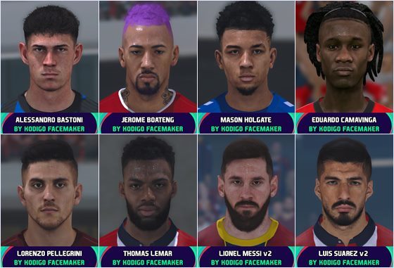 PES 2017 New Facepack Update October 2020 by Facemaker Kodigo - Santri Shareit