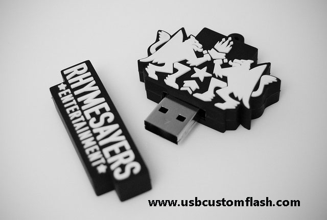 USB Custom Flash PVC Flash Drive Design Workshop: Business logo made ...