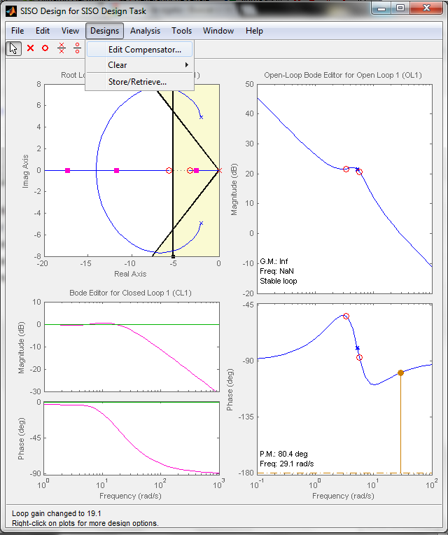 CyberElectrónica: Uso de SISOTOOL Para diseño de controles