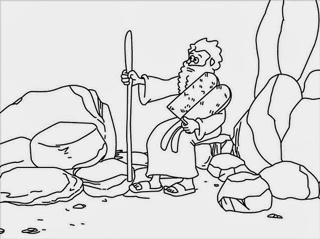 Dibujos de Moisés para colorear ~ Dibujos para Niños