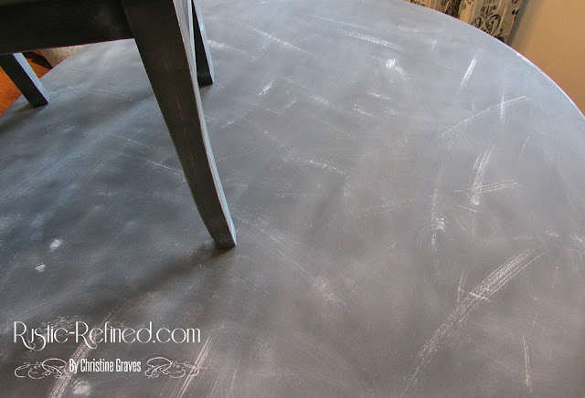 Chalk Painting a Kitchen Table | Rustic & Refined