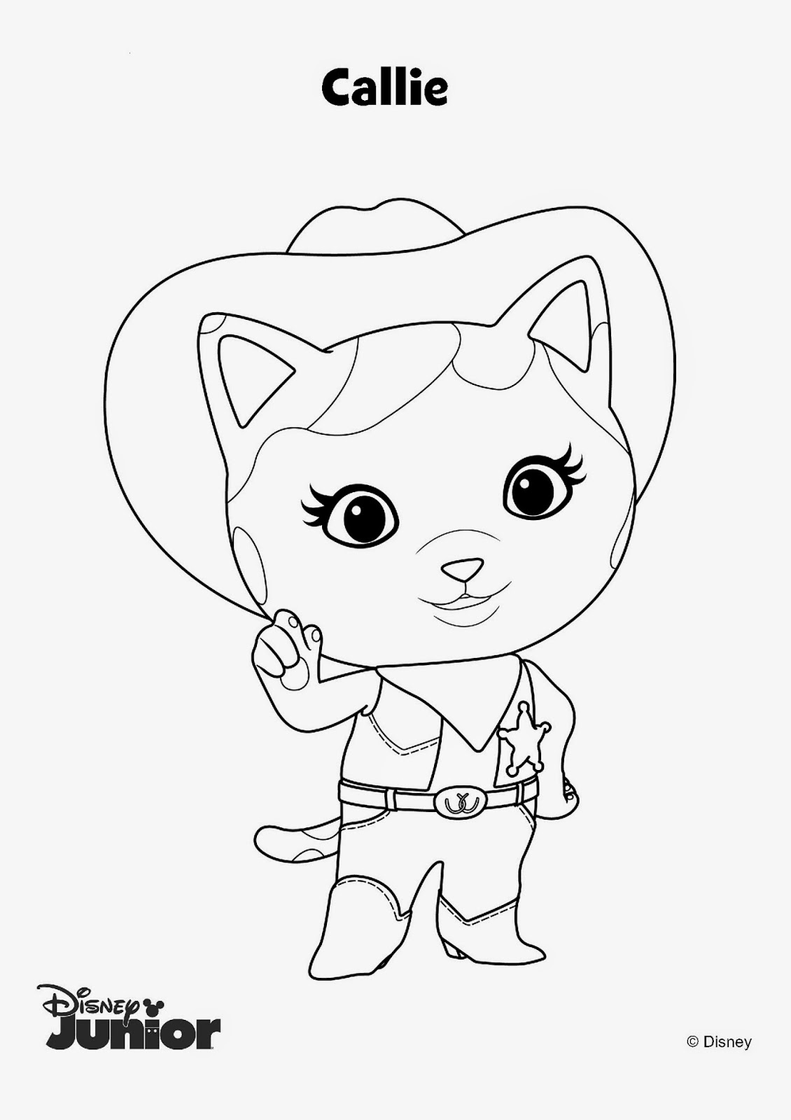 Mi colección de dibujos: La sheriff Callie