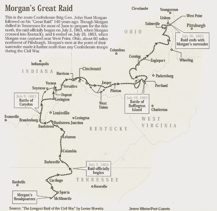 Bandit Trail Treasure Hunting: The Terror of 1863 General John Hunt ...