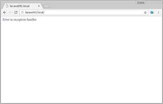 Error in exception handler Laravel 4.2 - Laravel PHP Framework