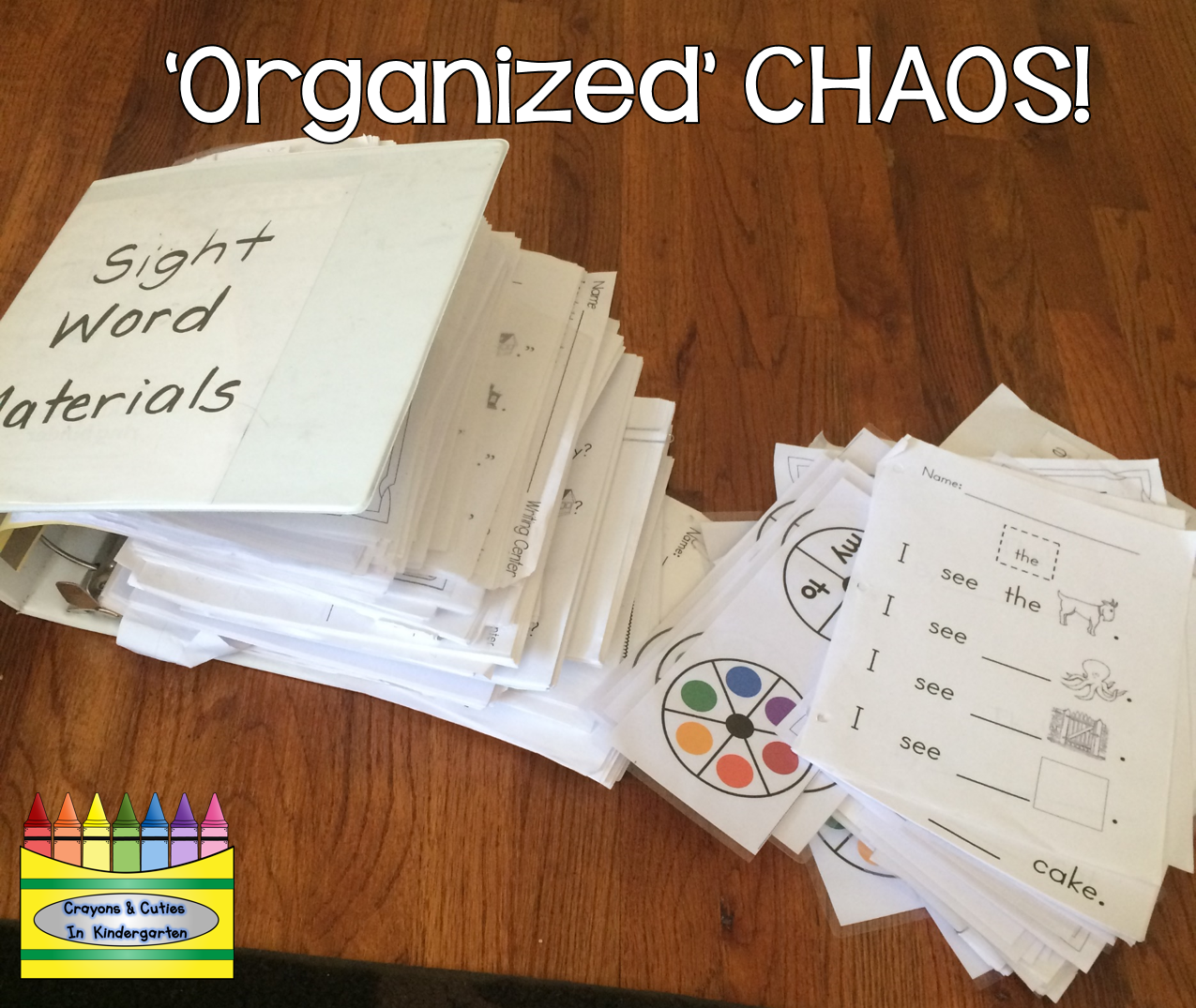 Crayons & Cuties In Kindergarten: Organizing my Sight Word Binder ...
