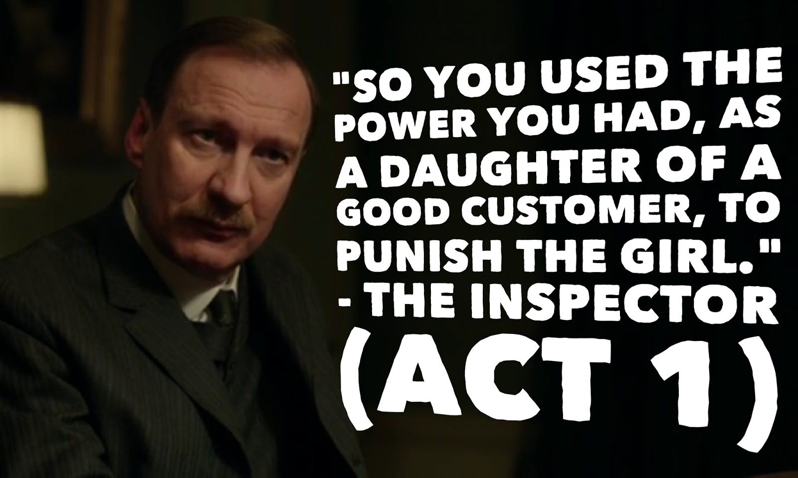 Year 10 and 11 Exam Help: An Inspector Calls - Quotes and Pictures